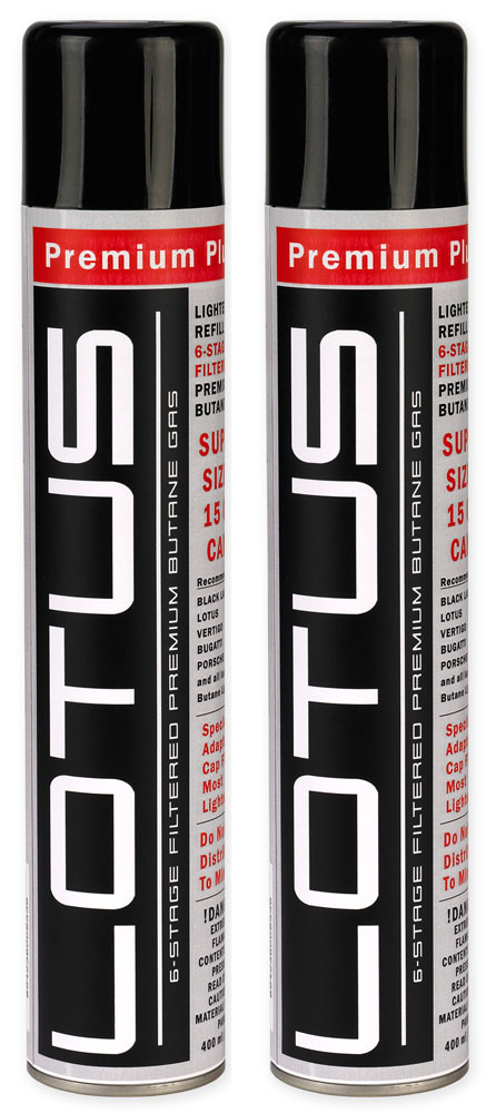 Lotus Butane Refills - 400ml 2 Can Pack