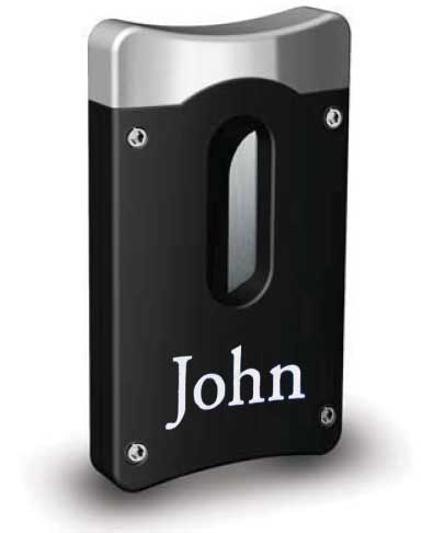 Visol Wedge V Cigar Cutter - Black