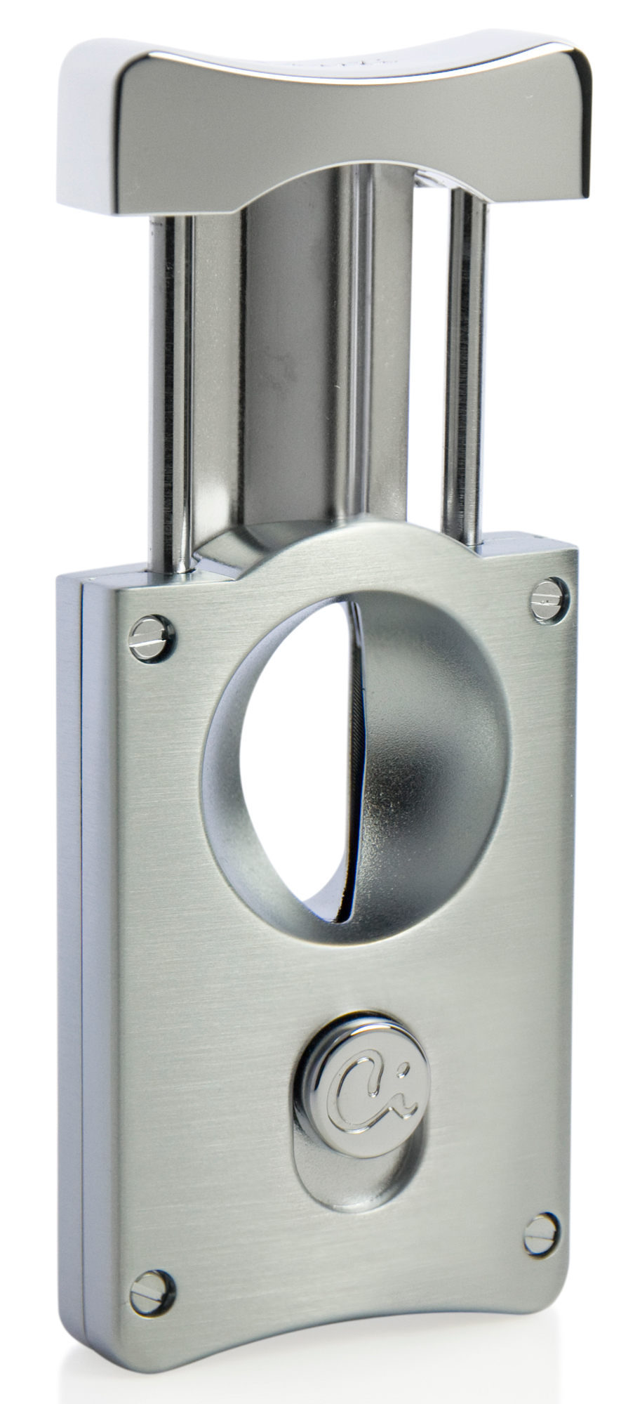 Caseti Wedge V Cigar Cutter - Satin Chrome