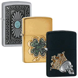 Zippo Lighters - Free Engraving on Complete Collection of Zippo Lighters