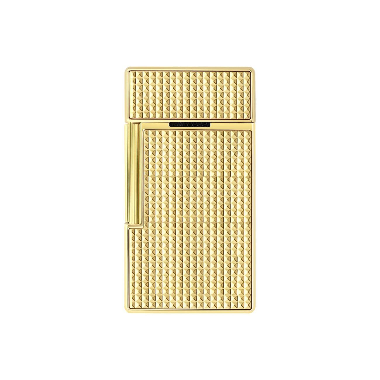 S.T. Dupont Big D Diamond Head Gold Torch Lighter