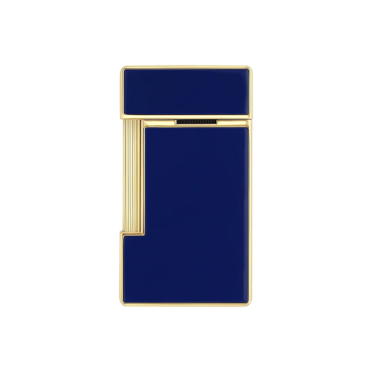 S. T. Dupont Slimmy Blue Lacquer and Gold Lighter