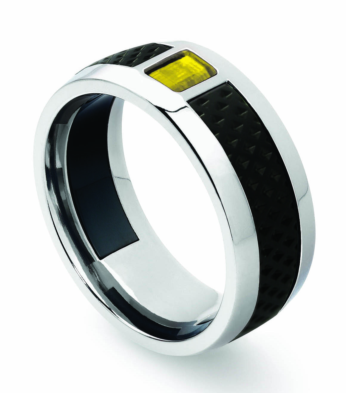 Tonino Lamborghini Yellow Il Primo Ring for Men Size 12