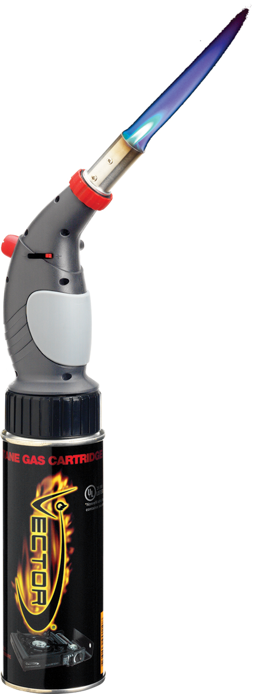 Vector RapidFire Silver Torch Lighter