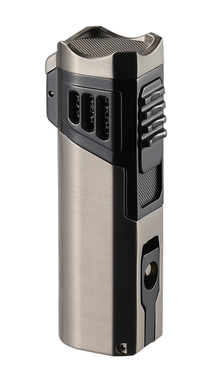 Visol Capitan Quad Flame Torch Lighter - Gunmetal