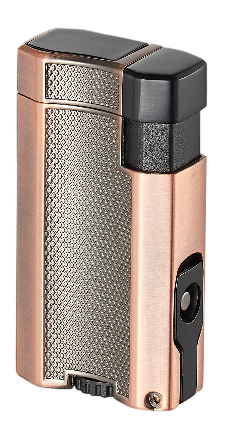 Visol Concave Double Flame Torch Lighter - Bronze