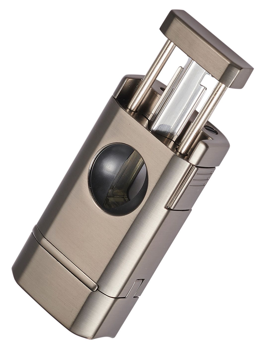 Visol Diablo Triple Torch Flame Lighter w/ Spring V Cutter - Gunmetal