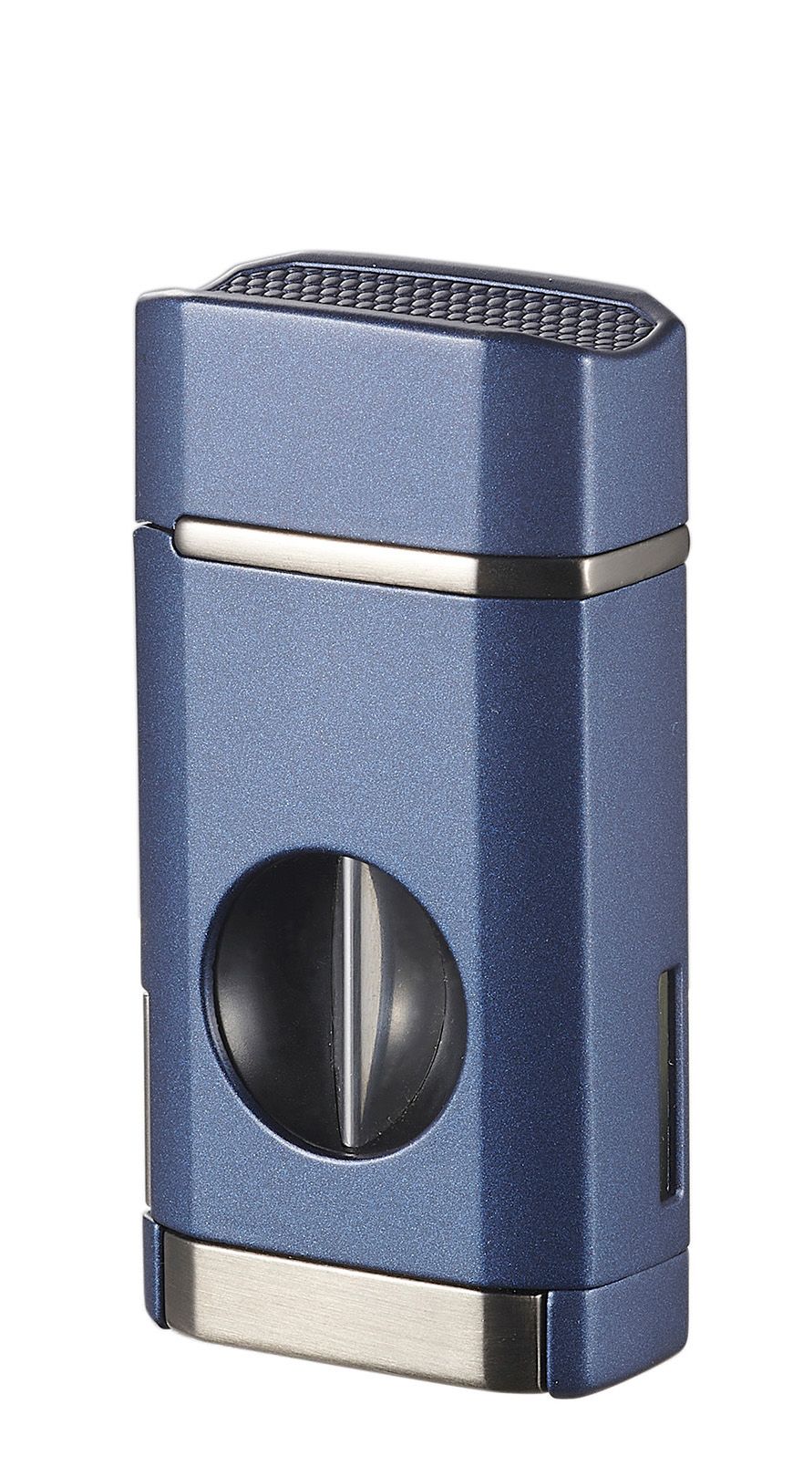 Visol Diablo Triple Torch Flame Lighter w/ Spring V Cutter - Navy Blue