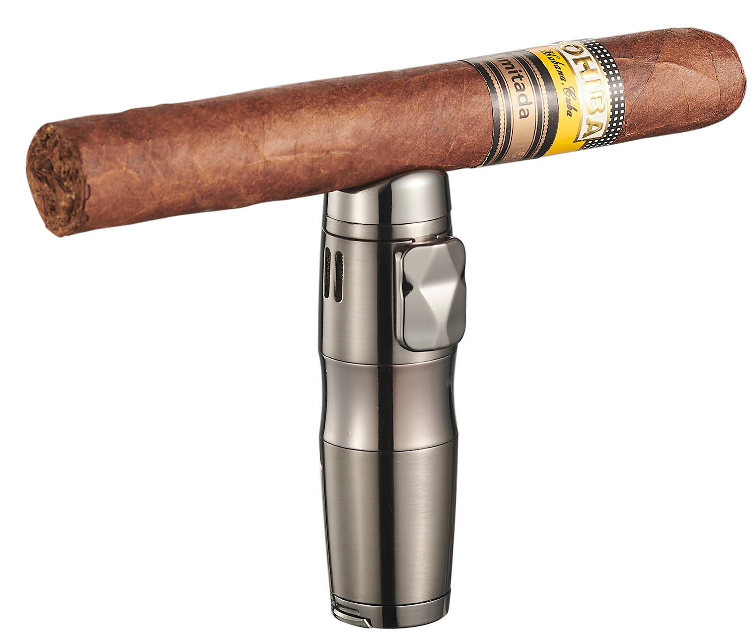 Visol Epic Triple Flame Gunmetal Cigar Lighter