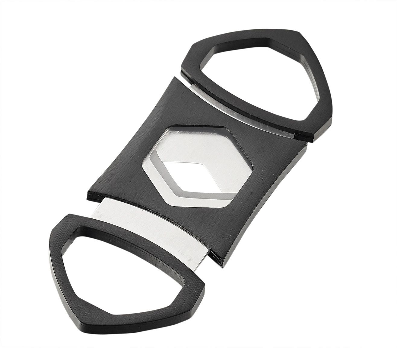 Visol Hex Double Guillotine Cigar Cutter - Black