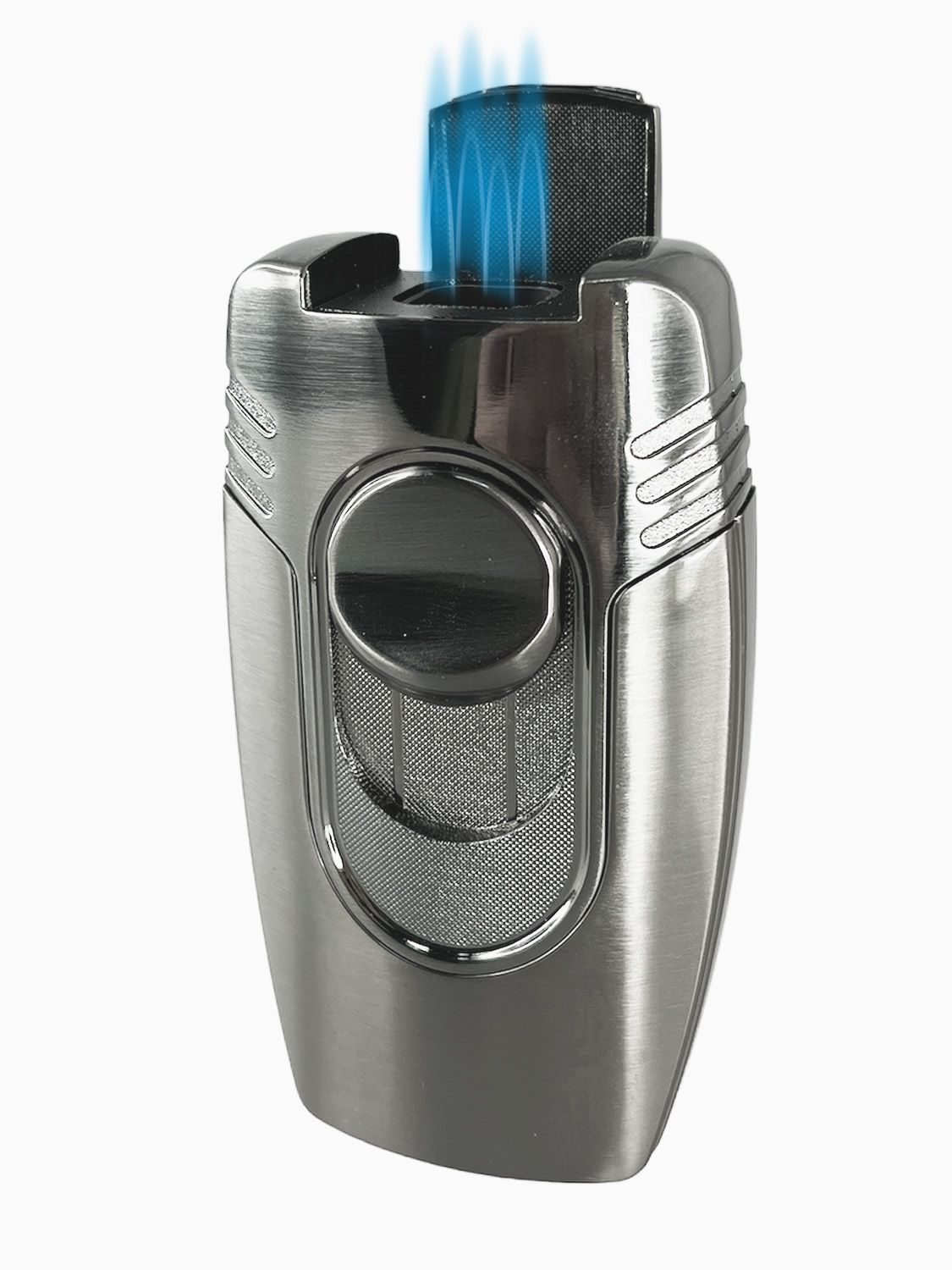 Visol Quadflow Quad Jet Torch Flame Table Cigar Lighter - Gunmetal