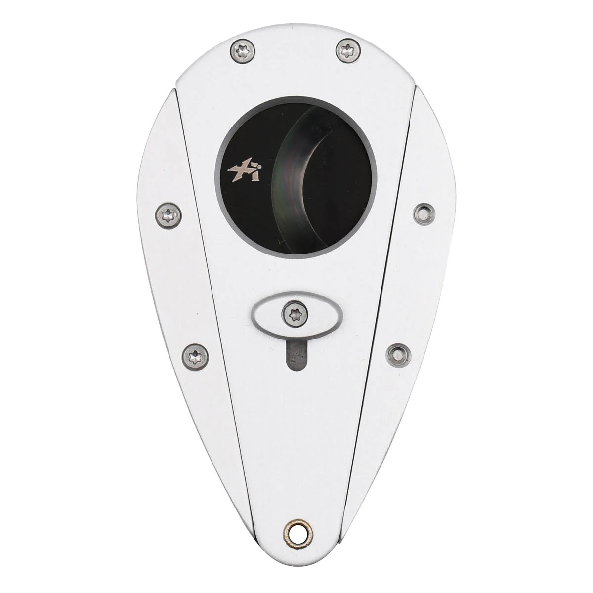Xikar Silver Finish Metal Cigar Cutter - Free Engraving