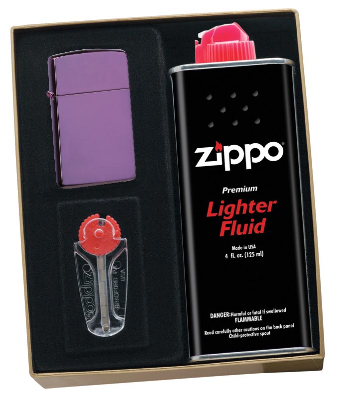 Zippo Abyss Slim Lighter Gift Kit - Ships by Ground Only