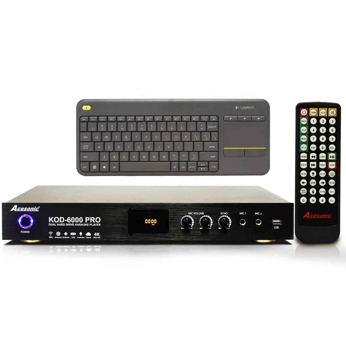 Acesonic KOD-6000 Pro Dual Hard Drive Multimedia Karaoke Player