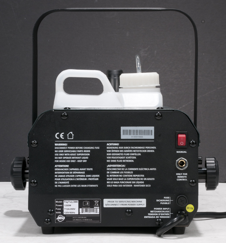 ADJ Fog Fury 2000 - 1100W Fog Machine