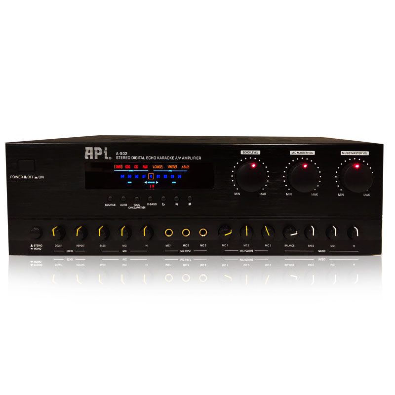 API A-502 600W Pro Audio/Video Karaoke Mixing Amplifier