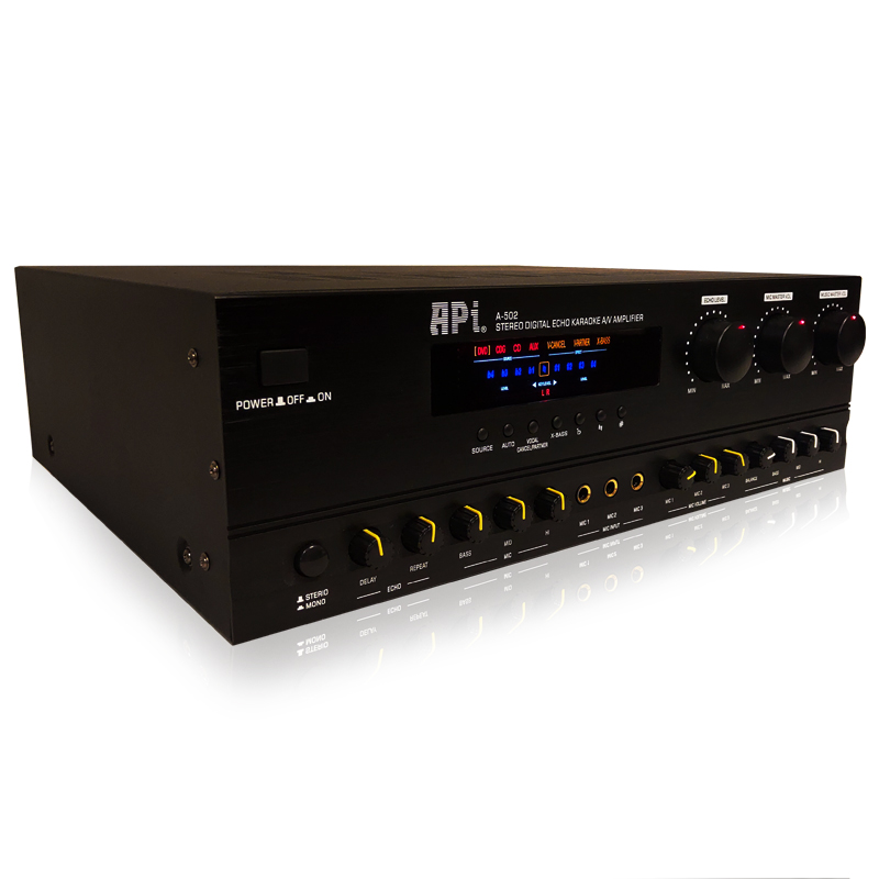 API A-502 600W Pro Audio/Video Karaoke Mixing Amplifier