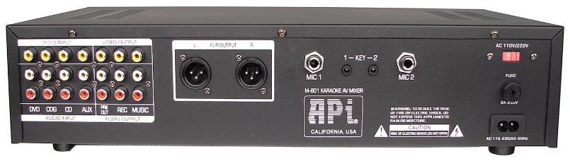 API M-601 Pro Audio/Video Karaoke Mixer