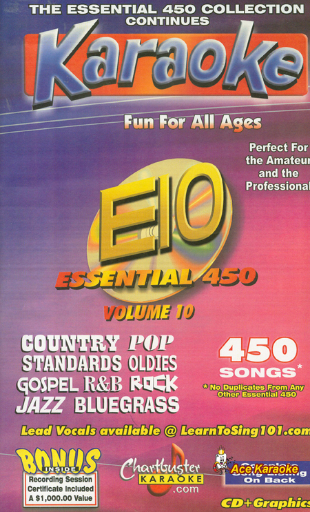 Chartbuster Essential 450 Collection Vol. 10 CD+G Pack