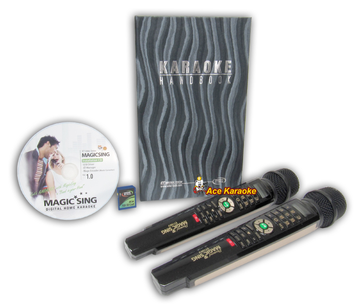 EnterTech MagicSing ET-19KB Digital Wireless Microphone Karaoke System ...
