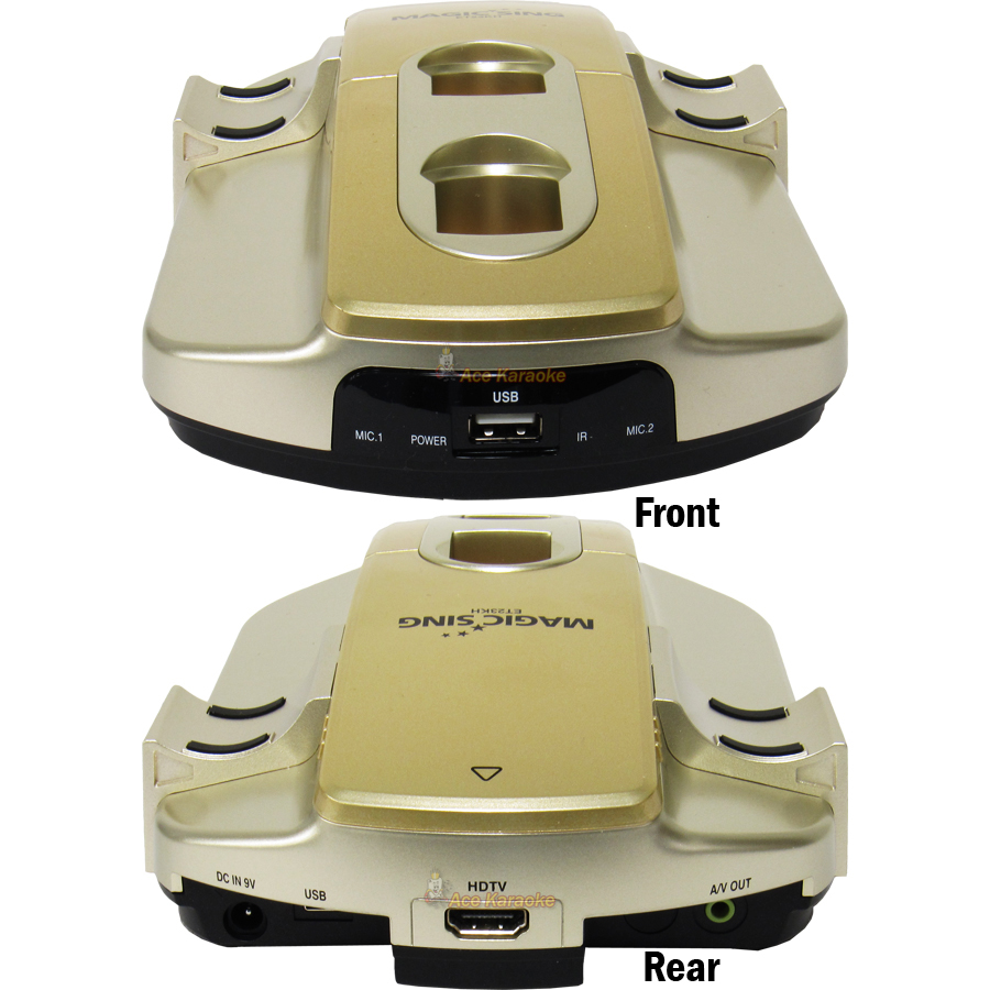 EnterTech MagicSing ET-23KH HD Wireless Microphone Karaoke System ...