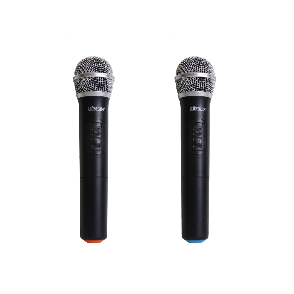 Hisonic HS223 2-in-1 HDMI Karaoke Mixer & Dual UHF Cordless Microphone ...