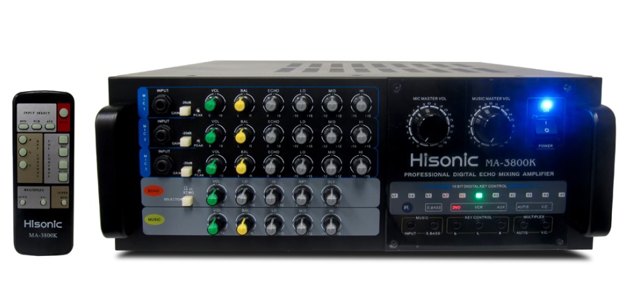 Hisonic MA-3800K 760W Mixing Amplifier, BMB CSN-510 10" Speakers ...