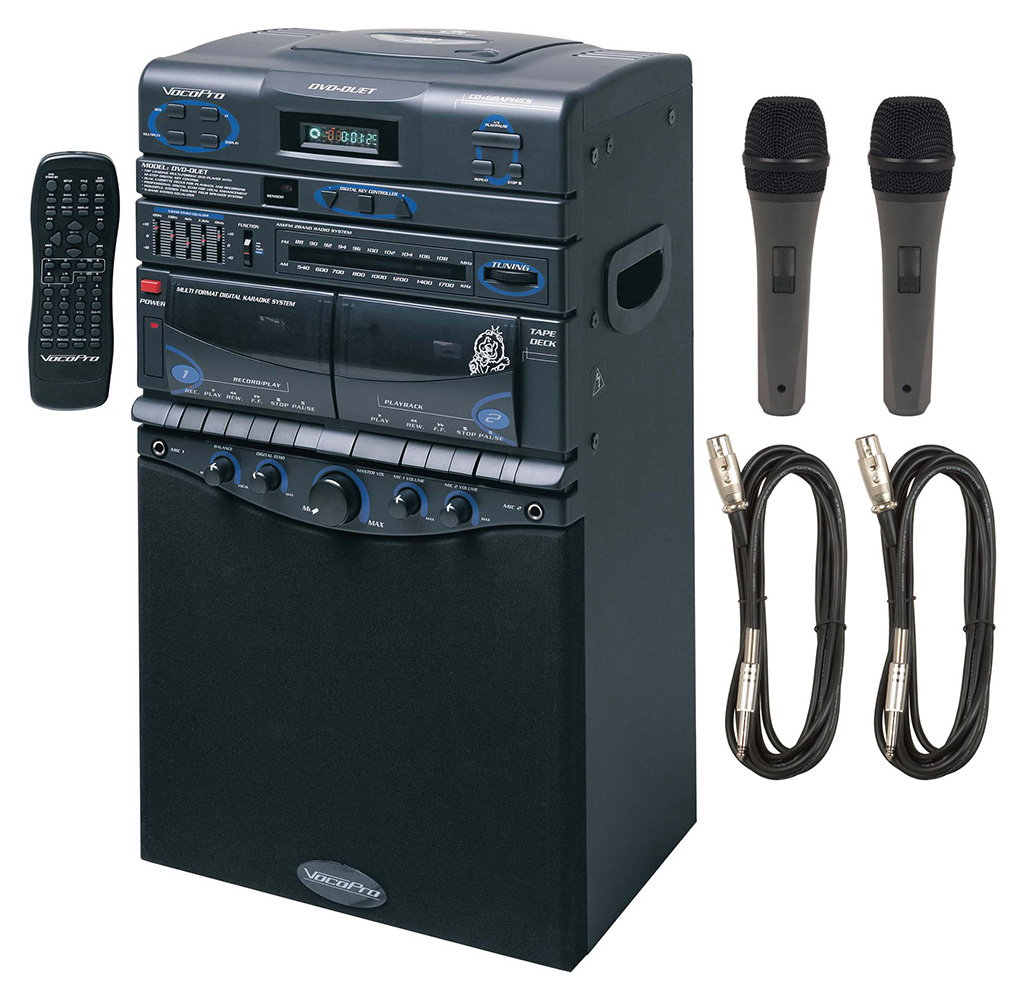 Vocopro DVD-Duet 80W Multi-Format Karaoke All-In-One System