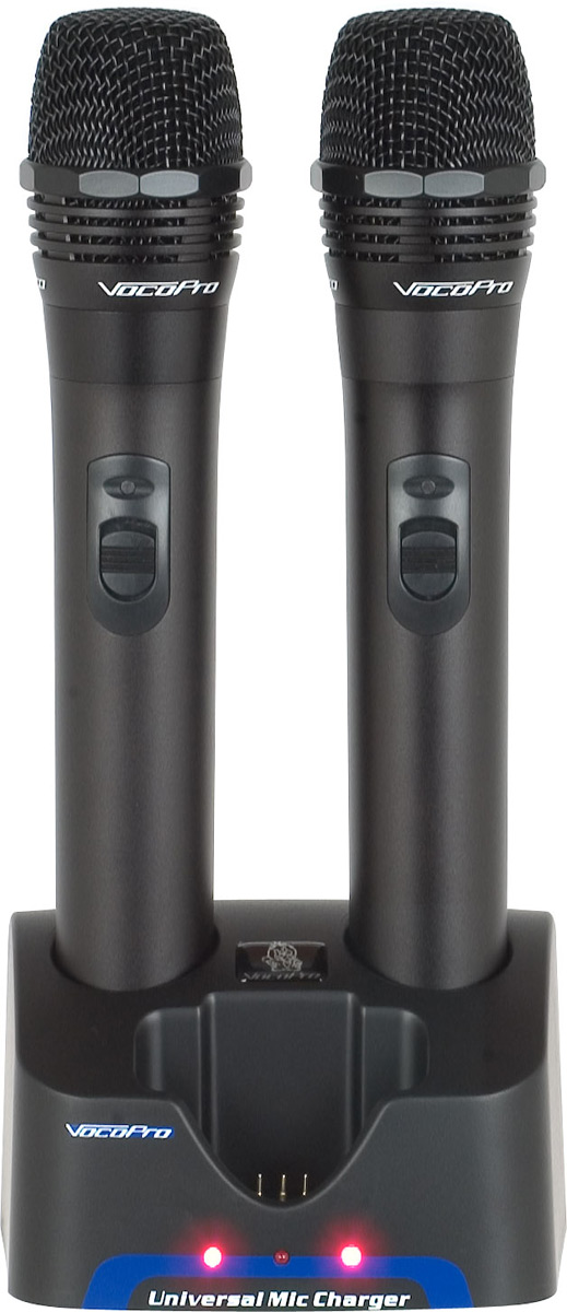 VocoPro UHF-3205 Rechargeable Dual UHF Wireless Microphone System (900MHz)