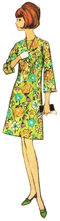 VINTAGE SEWING PATTERNS For Dresses 1960's