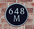 Standard Round Composite Plastic Address Plaque