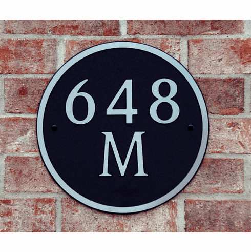 Standard Round Composite Plastic Address Plaque