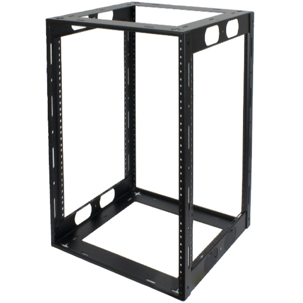 Lowell LCR-1418 Rack-Credenza-14U 18in Deep Fully Welded Black