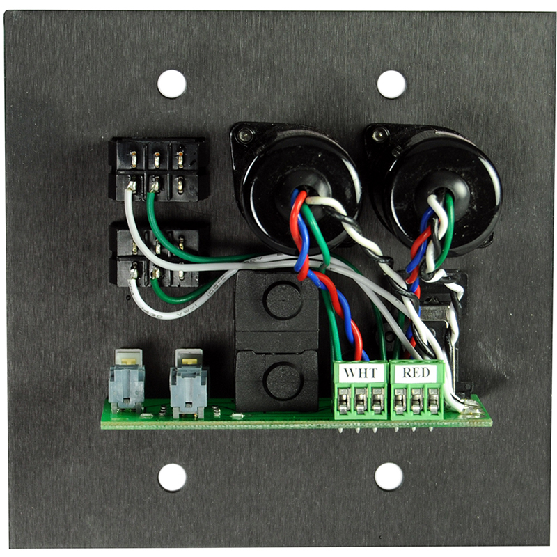 Whirlwind MIPAIS/PS - Media Input Plate - 1 gang silver wall plate with ...