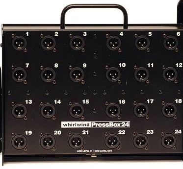 Whirlwind PB24 - Pressbox - Passive, 1-line in, 24-mic out