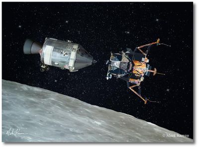 The Eagle Has Wings by Mark Karvon (Apollo 11)