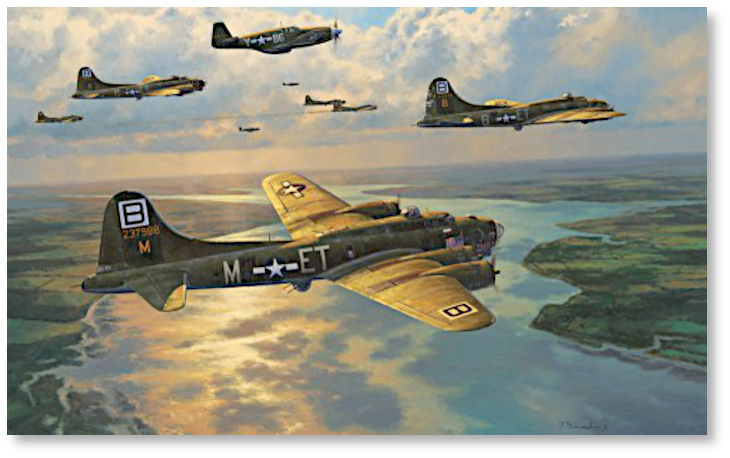 Back From Berlin by Anthony Saunders (B-17)