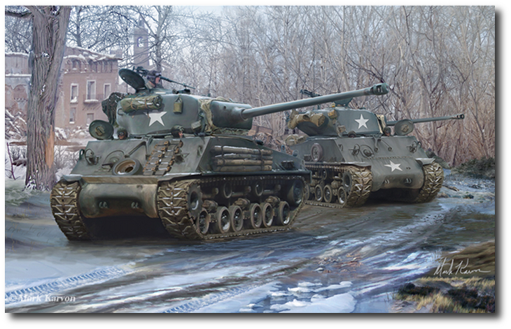 Easy Eights by Mark Karvon (M4A3E8 Sherman Tank)