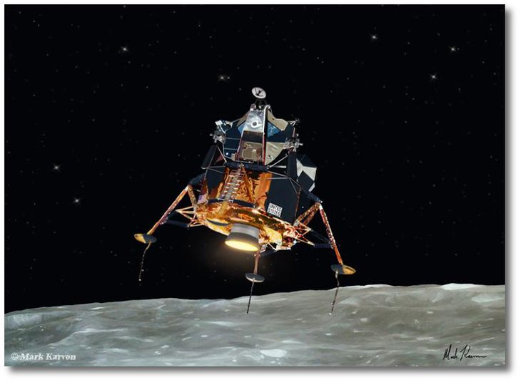 First True Spacecraft by Mark Karvon (Apollo 11 "Eagle")