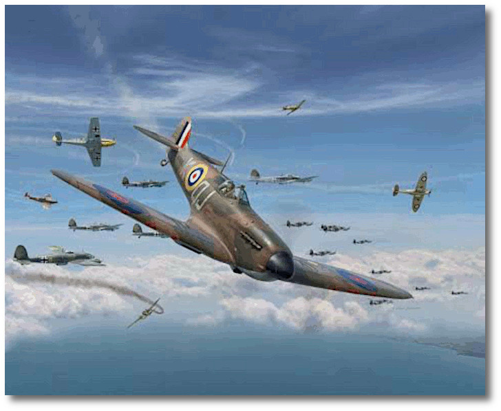 Geoff Wellum by Jim Laurier (Spitfire)