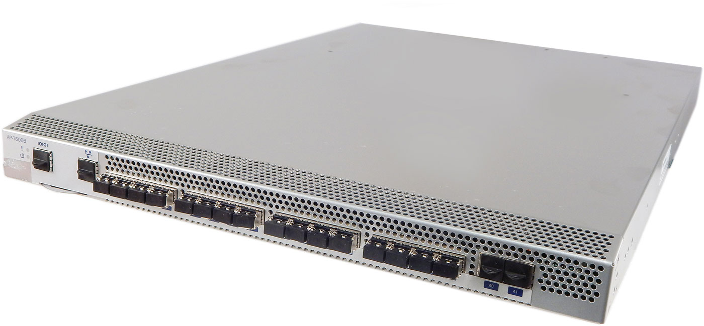 Brocade AP-7600B FC Switch w 16x 4.25 GBIC EM-7600-0001 100-652-511