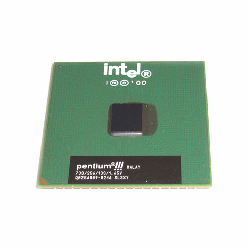 Intel P-III 733Mhz 256KB FCPGA 133Mhz CPU SL3XY 1.65V Pentium III Processor