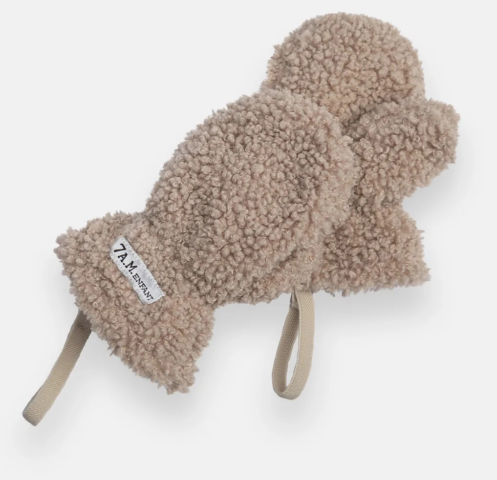 7 A.M. Enfant Mittens - Teddy - Oatmeal (12-24M)