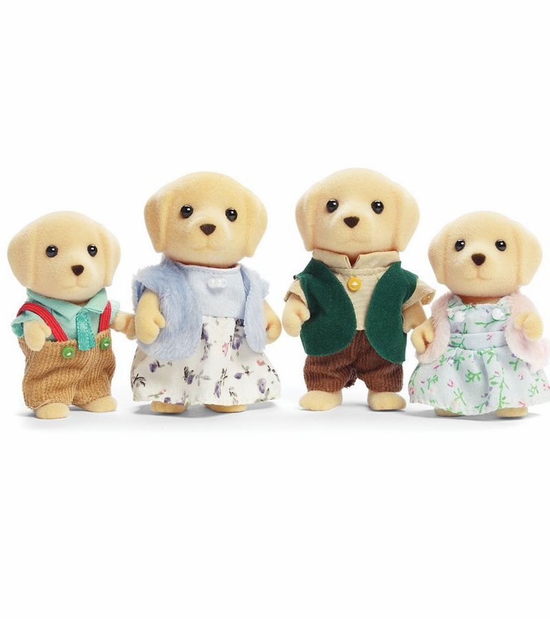 Calico Critters Yellow Labrador Family