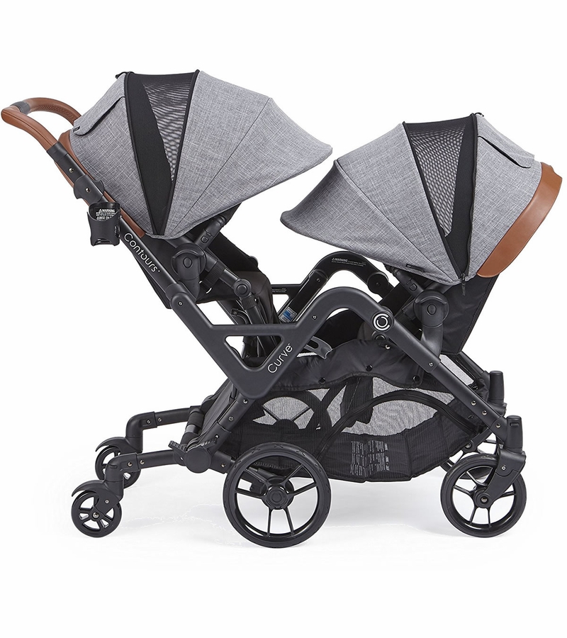 Contours Curve Double Stroller - Graphite Gray