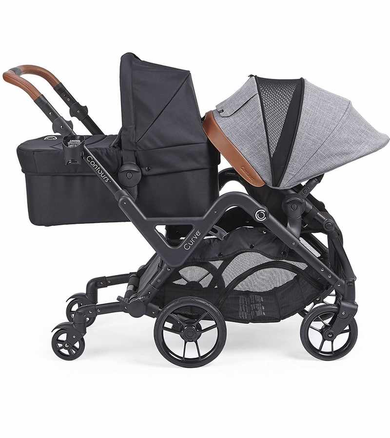 Contours Curve Double Stroller - Graphite Gray