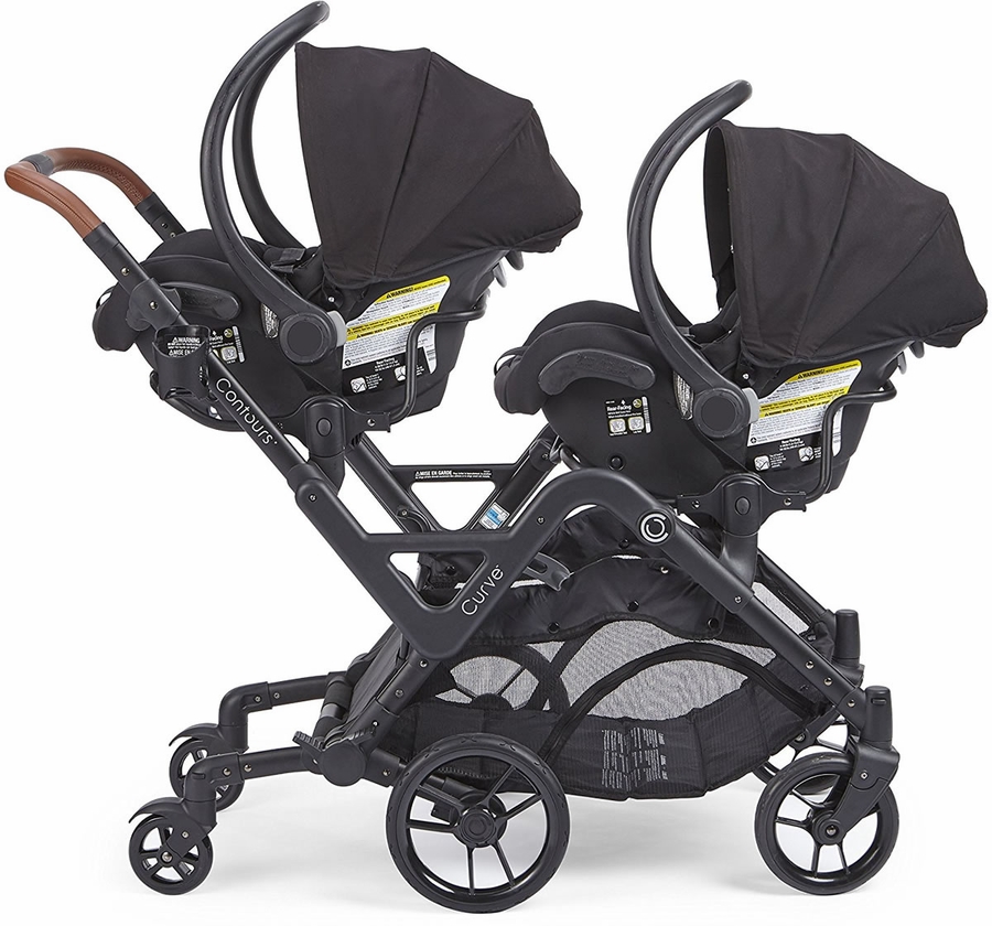 Contours Curve Double Stroller - Graphite Gray