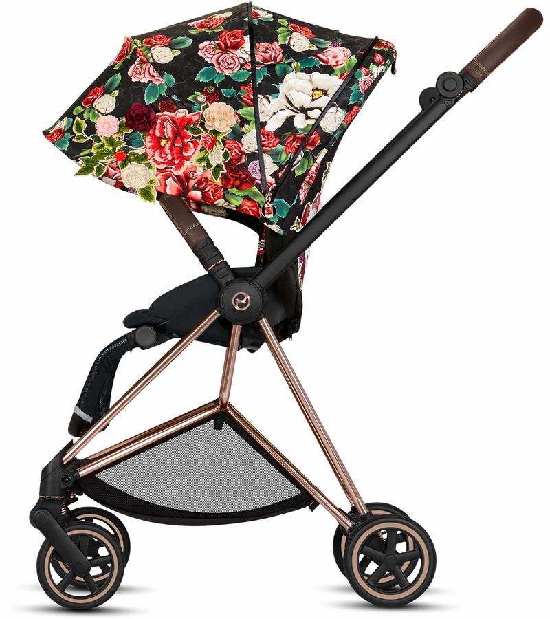 Cybex Mios 2 Stroller & Bassinet - Spring Blossom Dark