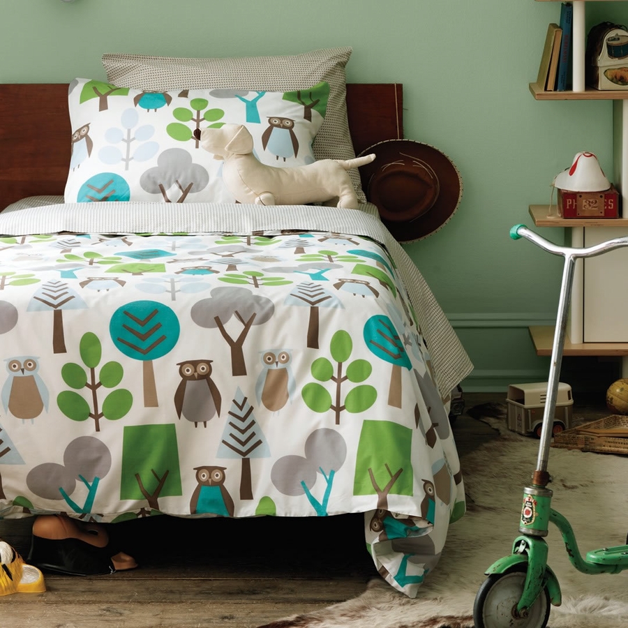 DwellStudio Owls Sky Twin Duvet Set