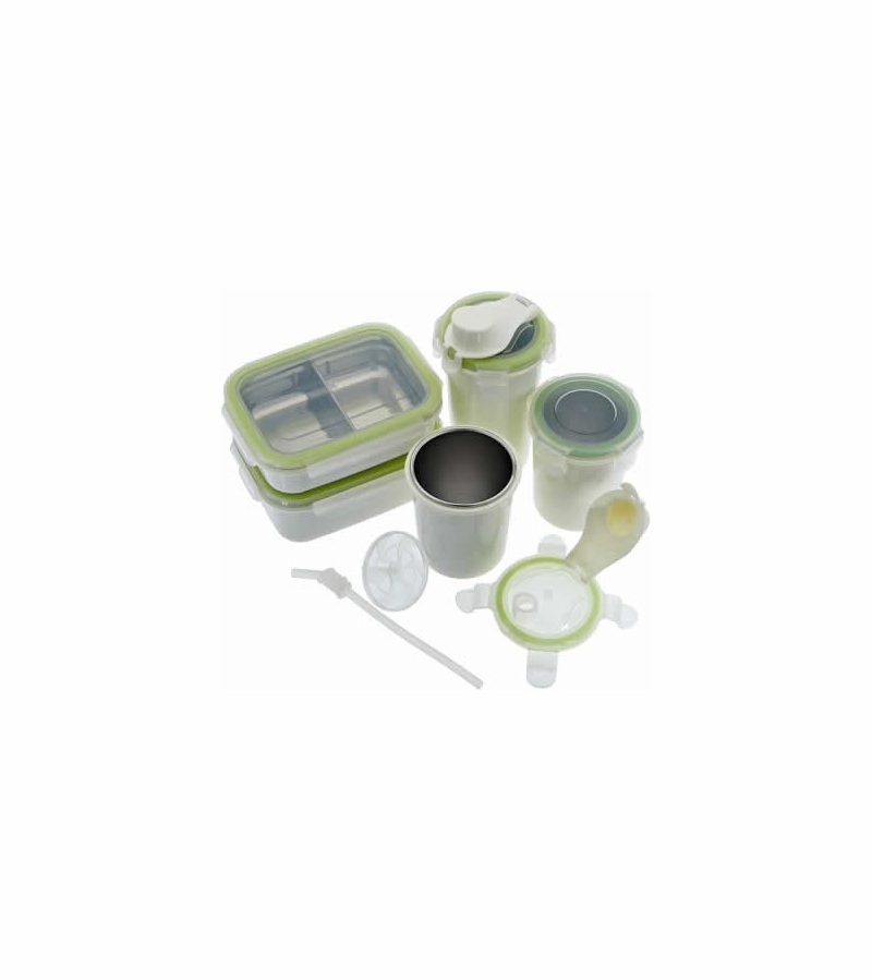 Innobaby Keepin' Fresh Stainless 15 oz Bento - Alligator/Green Innobaby Keepin' Fresh Stainless 15 oz Bento - Alligator/Green